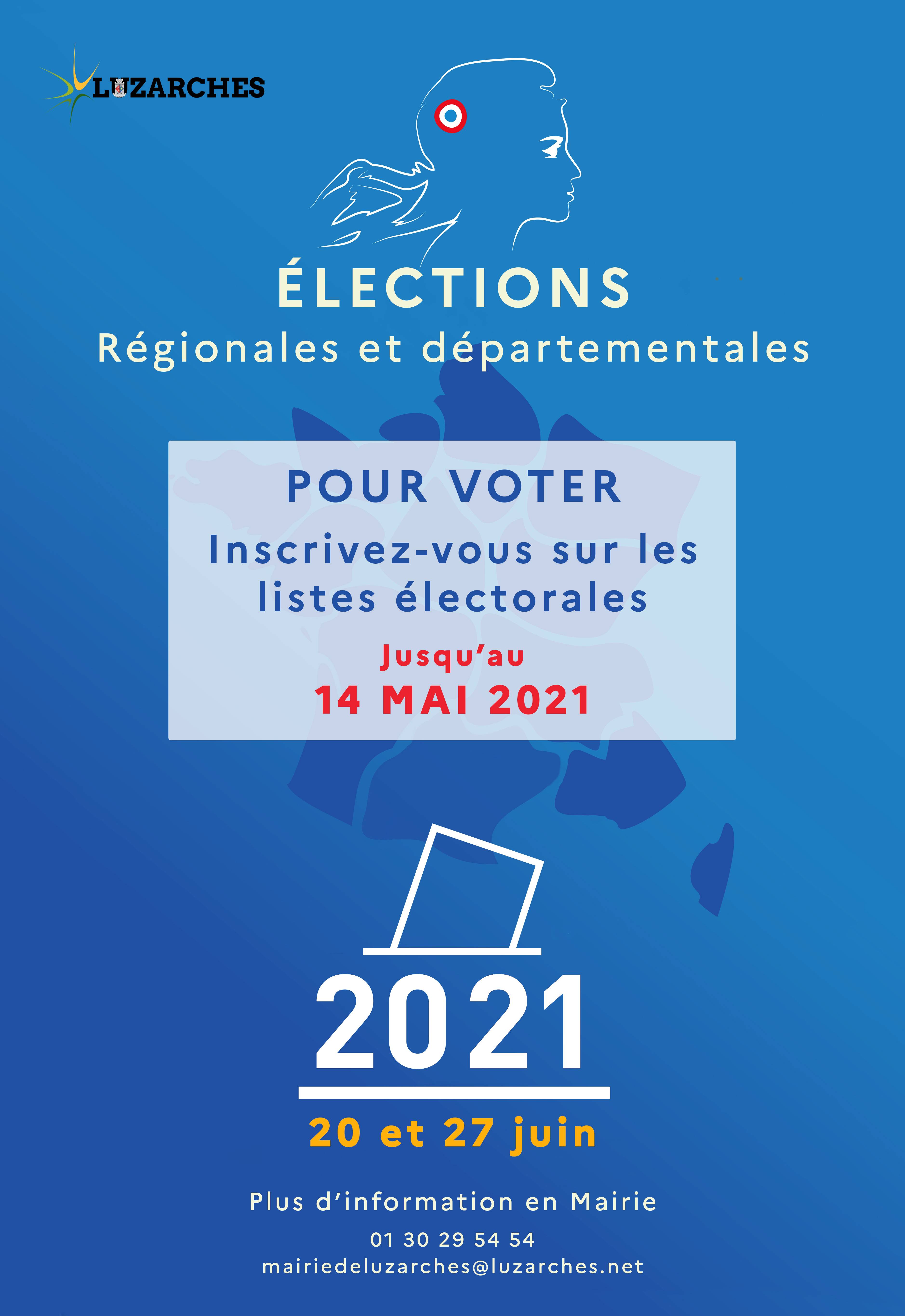 RAPPEL : INSCRIPTIONS SUR LES LISTES ÉLECTORALES 2021 | Luzarches